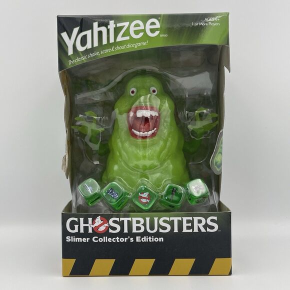 Hasbro | Games | Yahtzee Ghostbusters Slimer Collectors Edition Dice ...